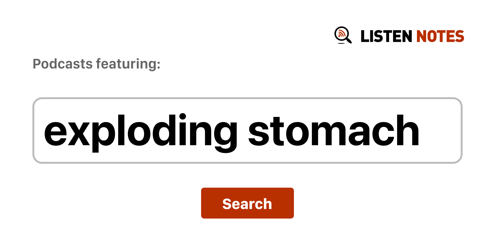 Exploding Stomach - Top podcast episodes